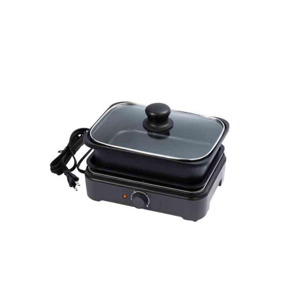 ●コンパクトで1〜3人くらいにちょうどいいサイズ●焼肉プレートと深型プレートは脱着式で、お掃除楽々●深底設計で、料理の幅も広がります●表面は、フッ素加工を施し焦げ付きにくい●ダイヤル式の無段階温度調節が使いやすい●中身が見えるクリアな蓋