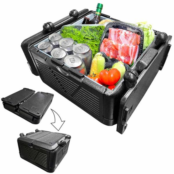 ●折りたたんでコンパクトになるクーラーボックス●組み立て簡単な折りたたみ式クーラーボックス●軽くて頑丈・高断熱の発泡ポリプロピレン製●水漏れ対策の『防水バッグ』付き●持ち運び・収納に便利な『収納バッグ』付き・組立時：（約）Ｗ470×Ｈ265...