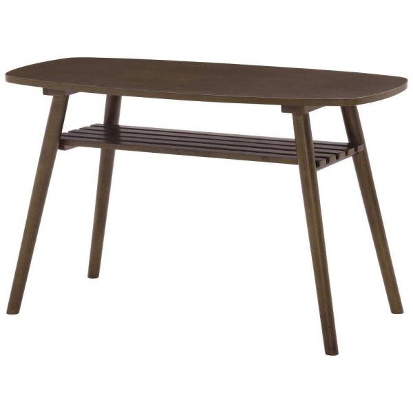 コンパクトなミドルセンターテーブル。中棚取り外し可能。KD式