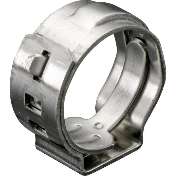 ●かしめタイプなので組付け作業者の熟練度に関係なく誰もが均一に締め付ける事が可能です。●オールステンレスを採用しているため、耐腐食性が高いです。●最大径（ｍｍ）：２１●最小径（ｍｍ）：１７．８●バンド幅（ｍｍ）：７●厚さ（ｍｍ）：０．６　質...