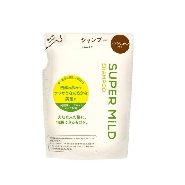 自然の恵みを蓄えた純国産オーガニックハーブ配合エッセンス※が、髪を芯からサラサラなめらかな美髪にするシャンプー。髪と地肌のうるおいを守る弱酸性。※毛髪保湿成分：カミツレ花エキス、ローズマリーエキス、DPG、ソルビトール、BG。つめかえ用、自...
