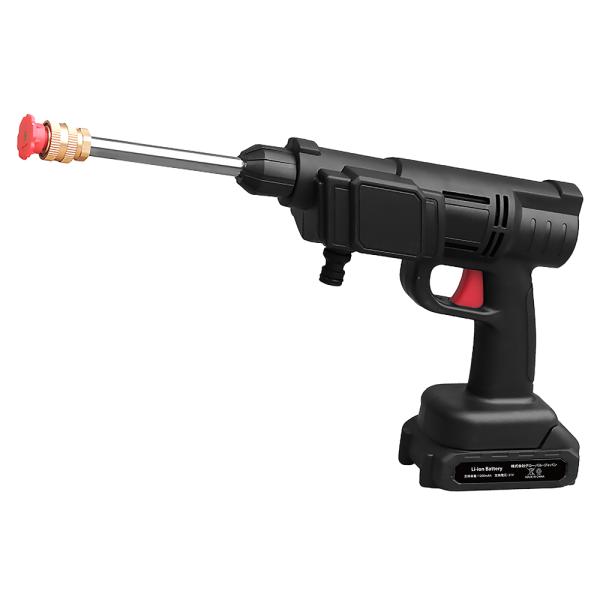 バケツがあれば水道いらず！どこでも使える多機能コードレス高圧洗浄機3種のアタッチメント付き