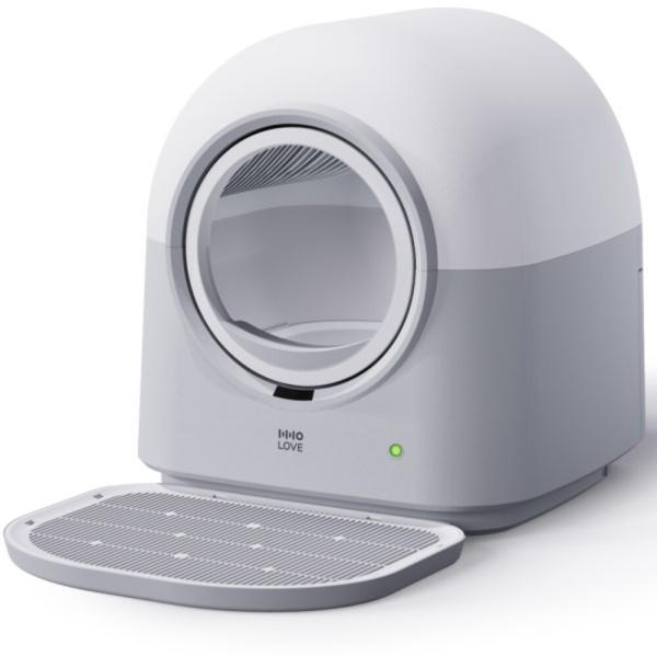 猫のことなら、HHOLOVE Litter Box Proに！面倒な猫砂の掃除を自動でおまかせ！トイレ使用後、内部のダストボックスが回転し排泄物等で汚れた砂のみを除去。UVライト除菌で6時間ごとの自動消毒機能、本体の分解・丸洗いが可能なので...