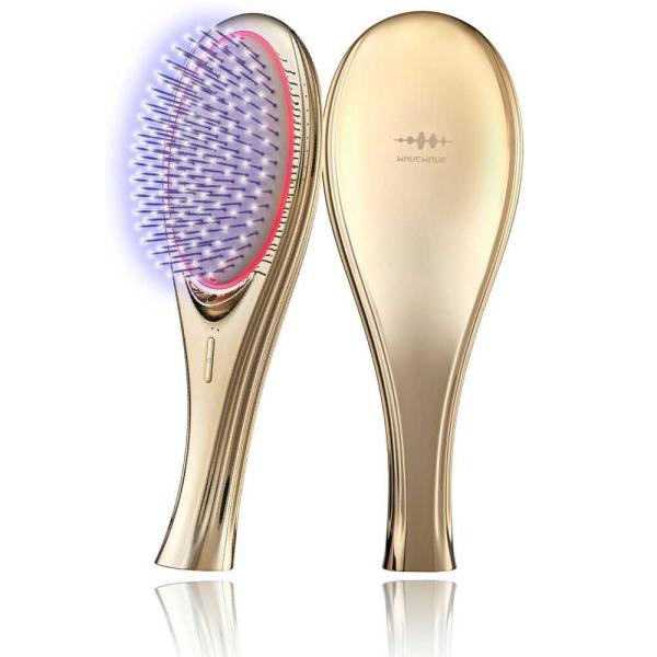 ● EMSを効率よく伝えるクッション146本のピンの柔軟性とクッションの弾力でEMSの電動力がおのずとUP！EMSとマイクロカレントを交互に送り出し、固まりがちな頭皮をめぐらせます。● 美容ケアに特化したクッションブラシ146本の柔らかいピ...