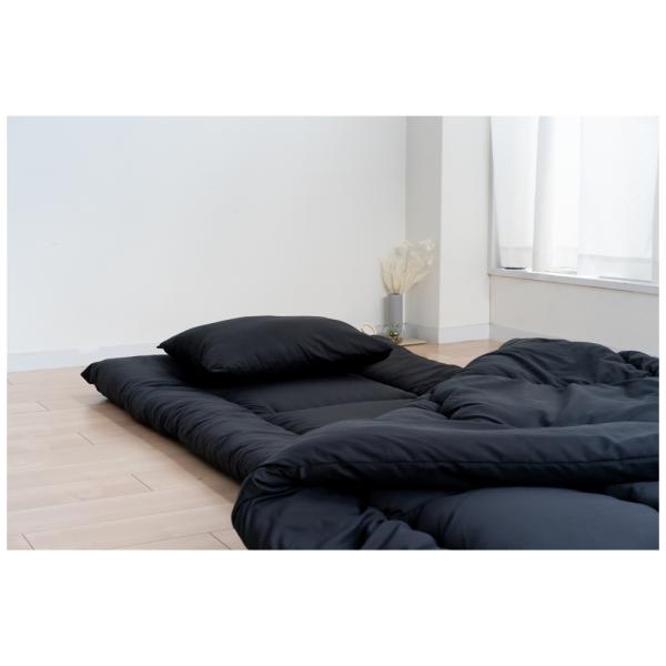 新生活や来客用に最適な洗える布団3点セットは、掛け布団、敷き布団、枕が揃った便利なセットです。国内自社工場で生産された日本製で、品質にこだわっています。軽量で通気性が良く、コインランドリーで丸洗い可能なため、清潔さを保つのも簡単です。選べる...