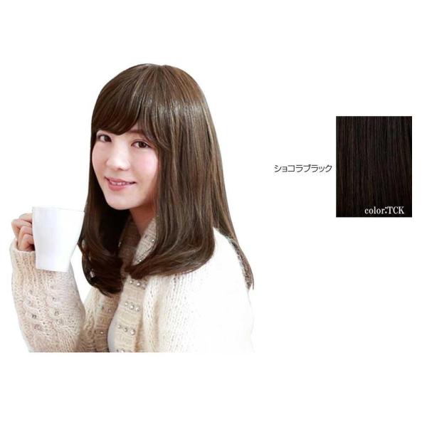 プリシラ 帽子ウィッグ ロング BO-03 耐熱　TCK・ショコラブラック