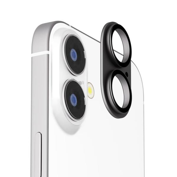 「PG-25ACLG16BK」は、スタイリッシュなアルミタイプのiPhone 17／16／16 Plus用 カメラフルプロテクター ブラックです。光線透過率92%の表面硬度10H光沢ガラスと高級感のあるアルミフレームで端末本体のカメラレンズ...