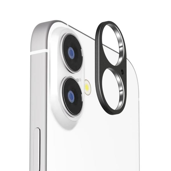 「PG-25ALGD04BK」は、カメラレンズ周りをキズから守るiPhone 17／16／16 Plus用 カメラレンズフレーム アルミ／ブラックです。丈夫なアルミニウム素材を採用。カメラレンズ部分が空いている為、撮影時の画質に影響がありま...