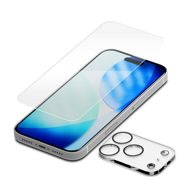 「PG-25BGLPST」は、大切な液晶画面やカメラレンズをキズから守るiPhone 17 Pro用 液晶全画面保護ガラス&amp;カメラプロテクターセット 高透明です。液晶保護ガラスは、透過率の高い光沢ガラスで写真や動画を綺麗に楽しめます...