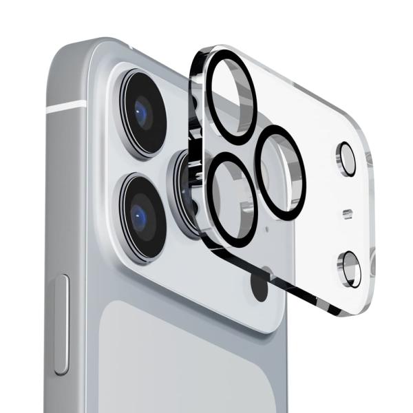 「PG-25BCLG01CL」は、iPhone本体の美しさを活かすクリアタイプのiPhone 17 Pro用 カメラフルプロテクターです。光線透過率96%の表面硬度10H光沢ガラスと薄くて耐久性に優れたアクリル素材で一体成形されており、端末...