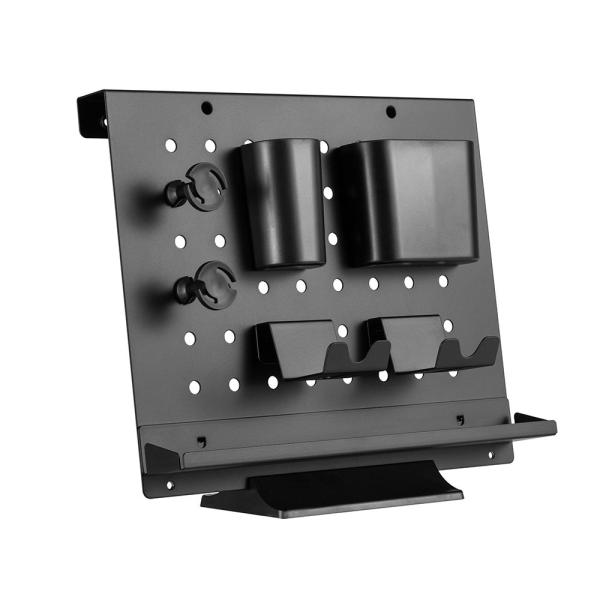 机の上をスッキリと片づける、3パターンの使い方が可能な小型有孔ボードペンや時計などの小物類、ケーブルやヘッドフォン、スマートフォンなど散らかってしまうアイテムを、机の上をスッキリと片づけることができる「卓上スチール有孔ボード」です。トレー、...