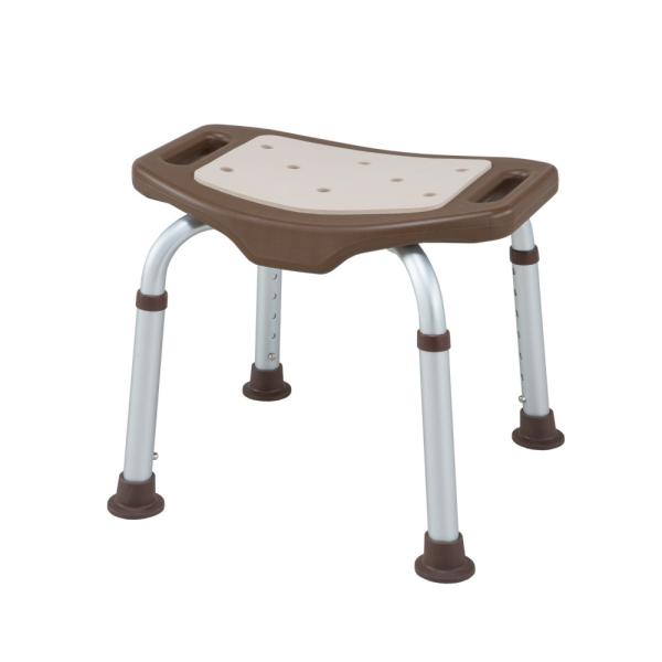 浴室での立ち座りが楽なシャワーベンチ。●膝・腰への負担が少ない設計。座面・背もたれは柔らか素材で座り心地が快適。ヒンヤリ感も感じにくい!!●一般的なイス：低すぎて立ち座りがツライ、膝を深く曲げ姿勢が不安定、前かがみになり疲れやすい。本品：立...