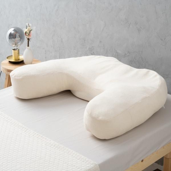 HUGNEGU専用のピローケースです。特殊形状の「HUGNEGU」にぴったりフィット。さらっと触感のタオル生地を使用。