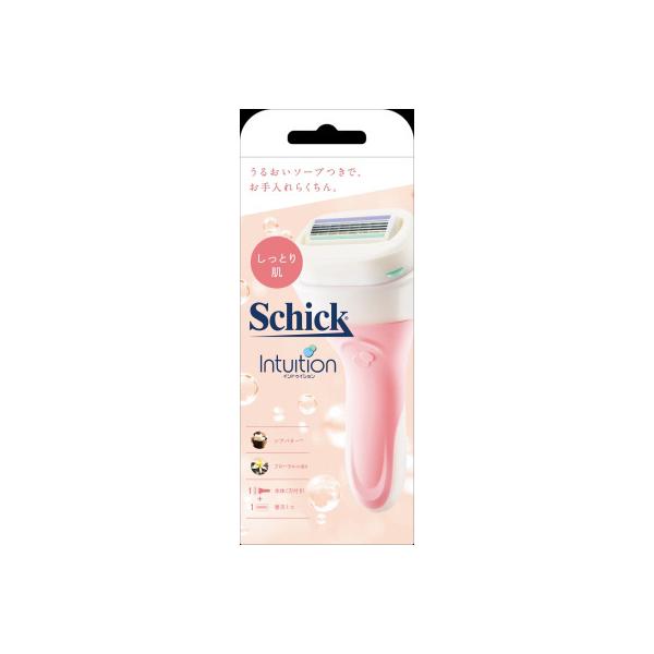 ●うるおいソープつきで、お手入れらくちん。●ボディソープいらずでやさしくそれる。●シアバター*、ホホバオイル**、カラスムギ***配合のソープでシェービングしながら肌にうるおいを与えます。*PEG‐50シア脂（エモリエント剤）**ホホバ油（...