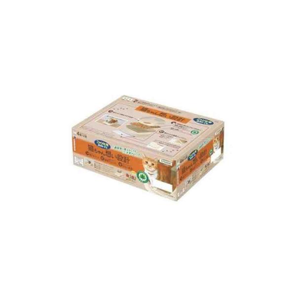 ・出入りスイスイ動きやすい！入り口が低いので、成猫はもちろん、子猫にも使えます。＜入口の高さ＞約13.5cm・チップの飛び散りを防ぐオープンタイプのハーフカバーは砂返し付きで、チップの飛び散りを防ぎます。チップも大きめで飛び散りにくくなって...