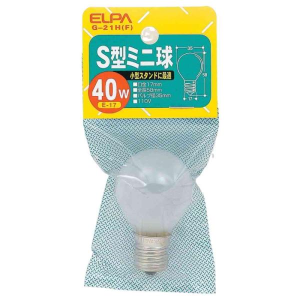 ●キラキラした輝きを演出する電球。なだらかな形のガラス球で、小形スタンド・室内装飾照明・ディスプレイ用に適しています。■定格電圧:110V■定格消費電力:40W■定格寿命:約1,000時間■本体サイズ:全長58×バルブ径35（mm）■口金:...