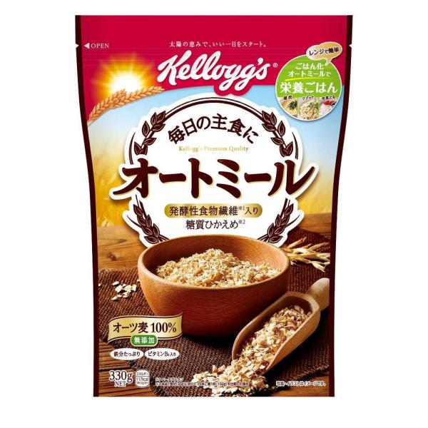 ●発酵性食物繊維＊を含むオーツ麦100％を原料とし、無添加のオートミール（インスタントオーツ）。●温めることで香ばしさが引き立つので、電子レンジで温めて、幅広いアレンジをお楽しみいただけます。●糖質ひかえめで、毎日の主食としてお召し上がりく...