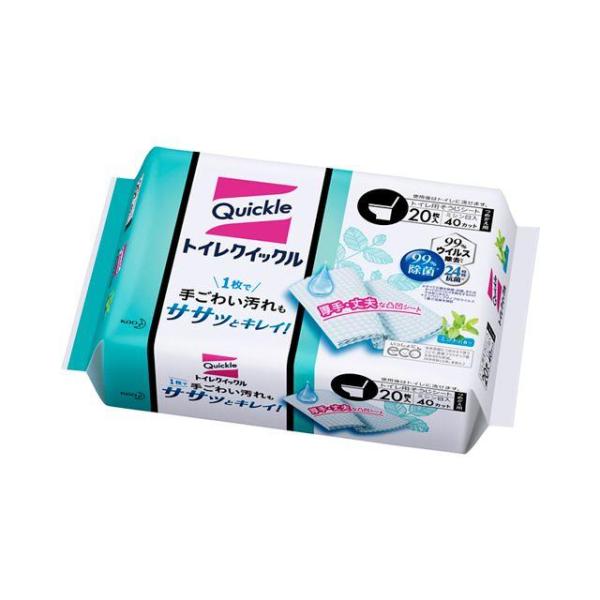 たっぷりの洗浄液で、便器から床まで汚れをスッキリ落とせるトイレ用お掃除シートです。厚手で丈夫なので、汚れが手につかず、安心してお掃除できます。除菌、抗菌※１に加え、ウイルス除去※２も。使用後はそのままトイレに流せます。すっきりとしたミントの...