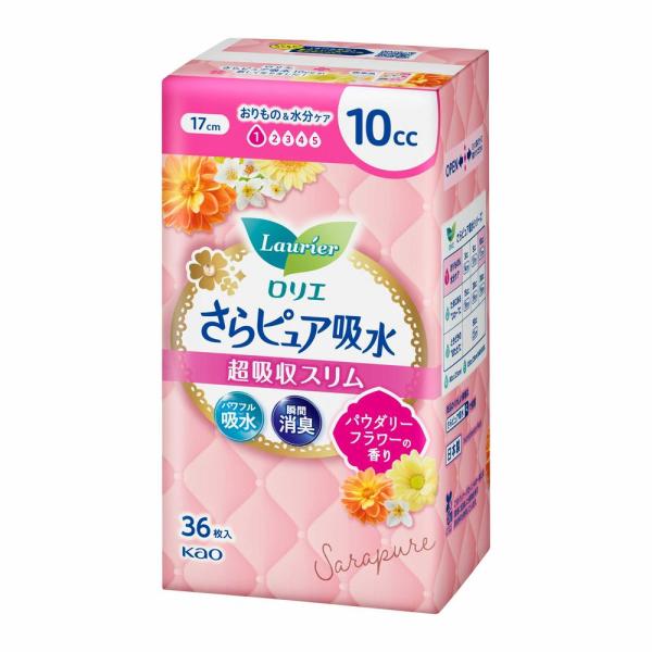 しっかり吸水！頼れる！超吸収スリム、薄さ2.7mmあっ！の瞬間パワフル吸水、すぐにさらさら、瞬間消臭。前側少し幅広形状。安心も快適もきちんと設計。・軽やかで肌にもやさしい・ムレにくい通気性シート・ズレ止めテープつき
