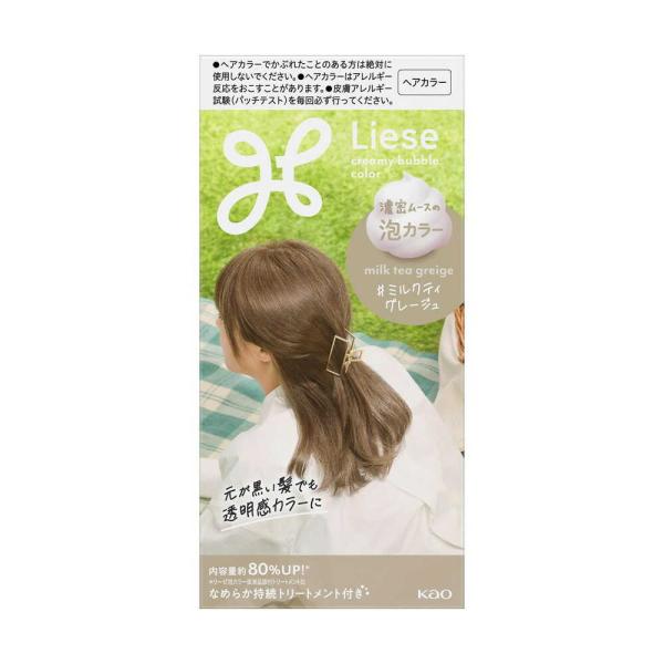 濃密ムースの泡カラー元が黒い髪の特徴に着目！髪が明るくなるときに現れる髪の色調“アンダートーン”に着目赤みやオレンジが出やすい元が黒い髪でも柔らか透明感のある仕上がりにリーゼ泡カラーのこだわり初めてでも、泡をもみこむだけで簡単根元や後ろ、内...