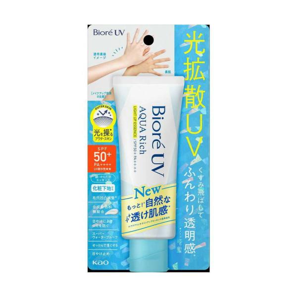 SPF50+PA++++UV耐水性★★顔・からだ用するするのびて、ベタつかない!強力紫外線をカット&amp;光コントロールで自然な透明感※※メイクアップ効果白浮き・色ムラにならず、素肌美仕上がり服への色移りしにくいどんなパーソナルカラーでも...
