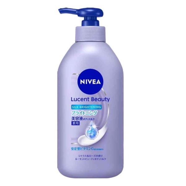 ●乾燥してくすみがちな肌に、みずみずしいうるおいが一日長続き。●ニベアが考えるボディの美肌の鍵『キメ・つや・なめらかさ』にアプローチ。絹のようになめらかにうるおって明るい透明美肌に。●有効成分（安定型ビタミンC）配合。メラニンの生成を抑え、...