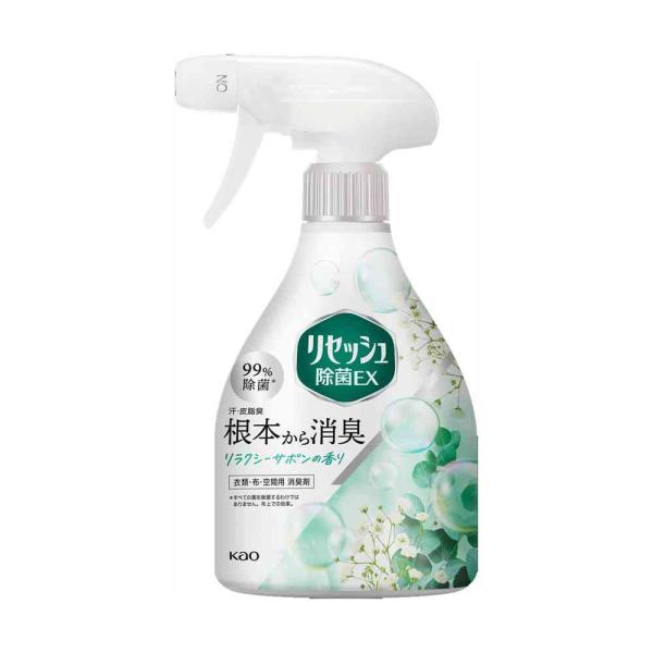 汗・皮脂臭を根本から消臭＆99％除菌（※1）◆布の奥まで浸透して、イヤなニオイを撃退◆中和消臭技術＋皮脂酸化ブロック技術で、あとから衣類・布製品に付着する汗・皮脂臭の防臭まで◆99％ウイルス除去（※1※2）◆リラクシーサボンの香り※1すべて...