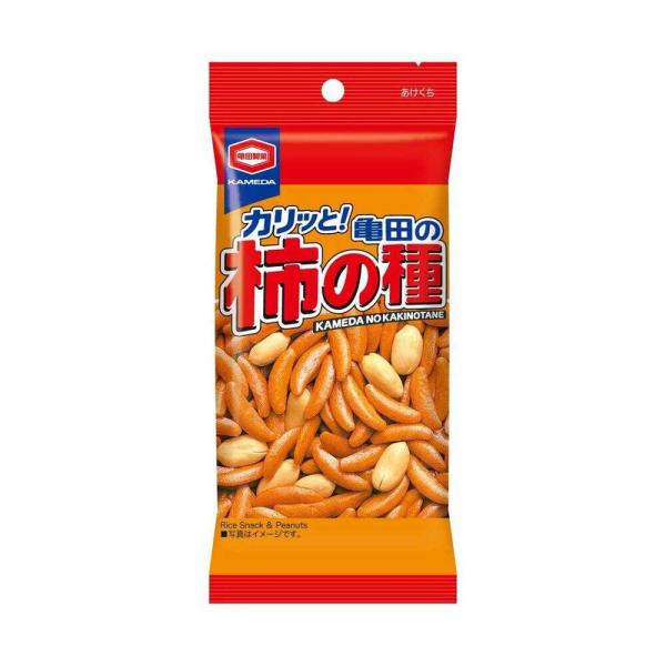 カリっと亀田の柿の種。おいしさはこだわりの製法から生み出されるカリっと食感。軽快なリズムを奏で美味しさを引き立てます。