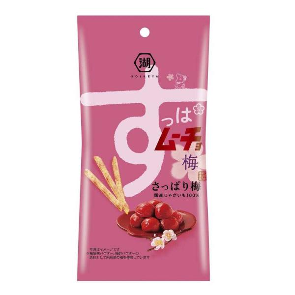 梅のほんのりやわらかな酸味とじゅわっとした甘みが特徴の、すっぱムーチョ小袋サイズです。