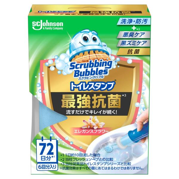 ●スタンプするだけで流すたびに洗浄・防汚成分が便器全体に広がる！●12日間お掃除いらずでキレイが長続き！●抗菌効果が続いて黒ズミの発生も防ぐ！