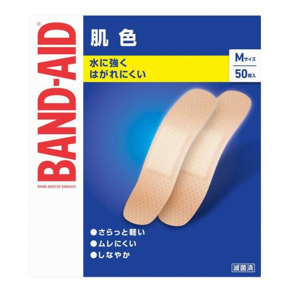 ●貼り心地が良く、端からはがれにくい「オーバル形」を採用。●ユニークなカタチがパッド部分（創傷部分）にかかるストレスを軽減します。●テープの端が丸くなったことではがれにくく。●すべてのバンドエイド（R）は滅菌済です。