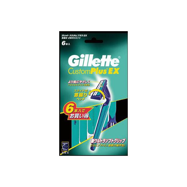 確固たるＮｏ．１ブランド。スムーサー潤滑効果を強化。アロエとビタミンＥ配合スムーサーで肌にやさしいシェービングを持続。２枚刃、首振り式使い捨て６本入り。