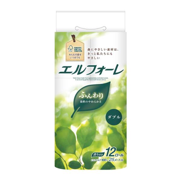 ●ふんわり自然のやわらかさ。●清潔感のある爽やかなリーフデザインのパッケージ。●フローラルの香り。●パルプ100％。●FSC（R）認証紙（FSC（R）−C015579）を使用しています。