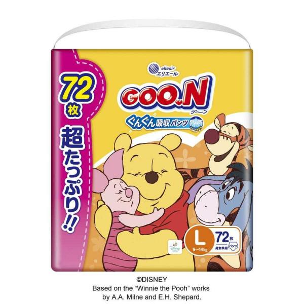 ●ディズニーデザインでおむつ替えをもっと楽しく！●「スピード吸収体」でたっぷりおしっこをすばやく吸収。●「Wフィットギャザー」ですきまモレをがっちりガード。●消臭機能付きで気になるニオイを軽減。●全面通気性シートで、おむつ内のムレを追い出す...