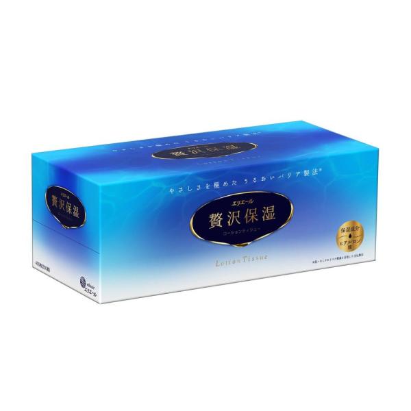 ●「うるおいバリア製法※」を採用し、肌の水分・油分を奪いにくい保湿ティシューです。※肌へのこすれリスク軽減を目指した大王製紙株式会社製法 ●ローション薬液に新規なめらか成分を配合し、しっとりなめらかな肌ざわりを実現しました。 ●グリセリン・...