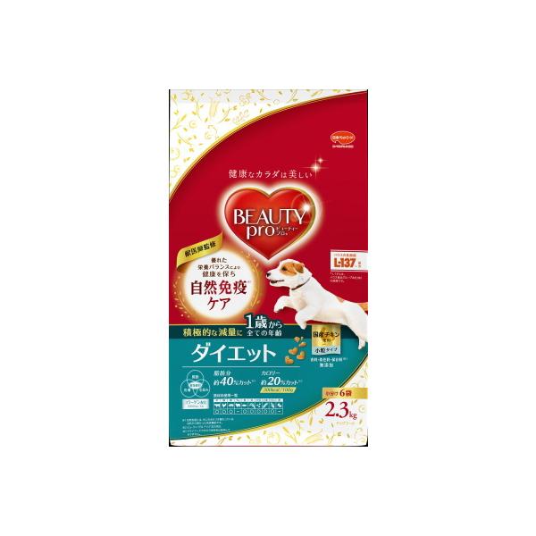 脂肪分約４０％、カロリー約２０％カット（成犬用比）。おなかに満腹感を与える食物繊維配合。