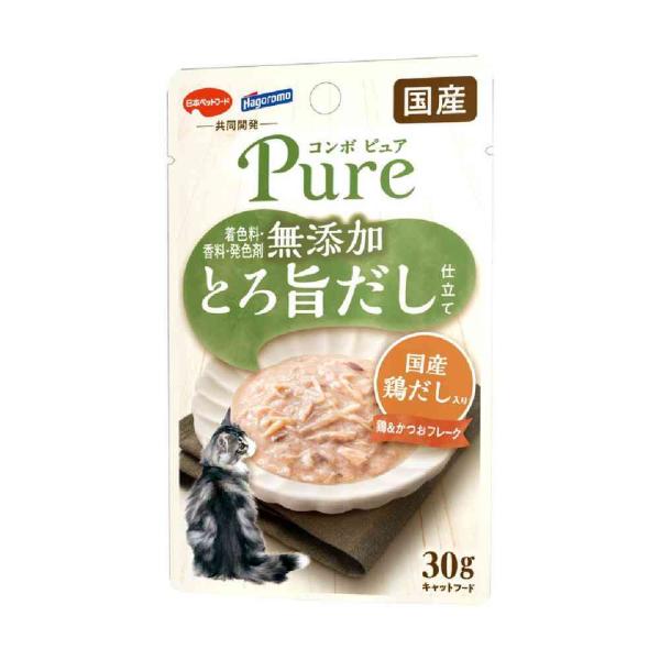 着色料・香料・発色剤無添加のピュアなおいしさ。鶏＆かつおフレークのうまみ引き出す国産鶏だし入り。