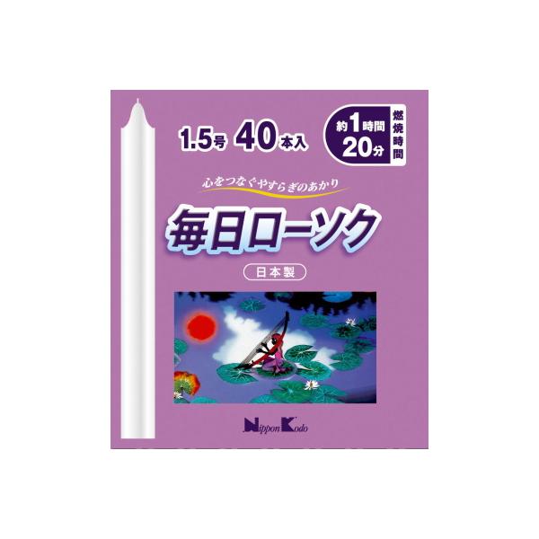 毎日ローソク　１．５号　４０本