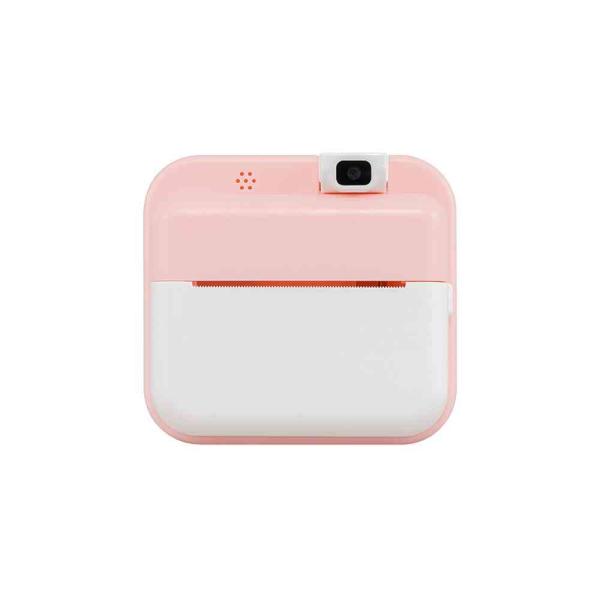 感熱紙なのでインク不要で撮ったその場でモノクロプリント可能。選べるフレームデザイン10種類、他フィルター8種類。microSDを挿入すればフルカラーで保存可能。カメラは角度を自由に調整でき、最大180°まで回転可能です。内向きカメラ、外向き...