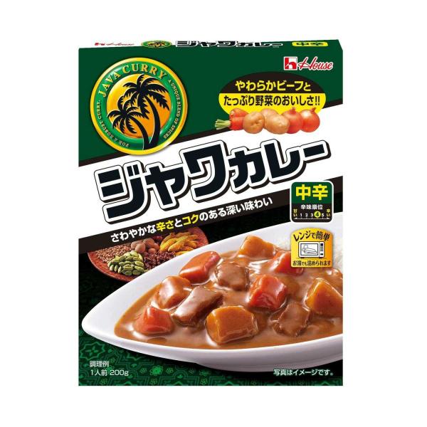 やわらかビーフ、じゃがいも・にんじんのたっぷり野菜とソースに溶け込んだ玉ねぎのおいしさが味わえる、さわやかな辛さとコクのあるジャワカレーです。湯煎だけではなくフタを開けて箱ごと電子レンジで温めることもできます。