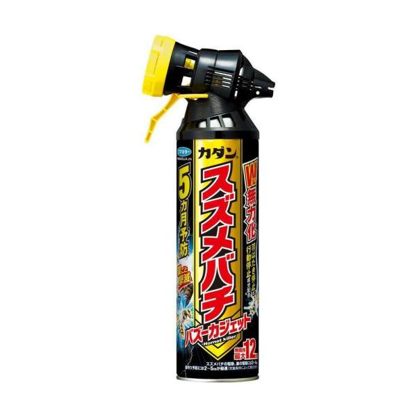●離れた場所からでも安心して使える！コアンダ機構を採用した新キャップで噴射力が向上しました。●危険なスズメバチの動きを封じて落とす！羽ばたき防止＆行動停止成分配合でスズメバチを退治します。●巣作り防止効果5ヵ月＊！持続予防成分配合で、ハチに...