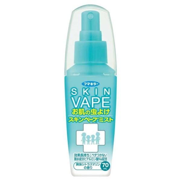 ●効果長持ち！医薬部外品での最高濃度、虫よけ成分10%配合。●やさしくお肌をまもる！ヒアルロン酸Na配合。●ベタつかない！ウォーターミストでやさしい使い心地。●持ち運び便利な70mL！キャップ付きなので、手軽に携帯できます。