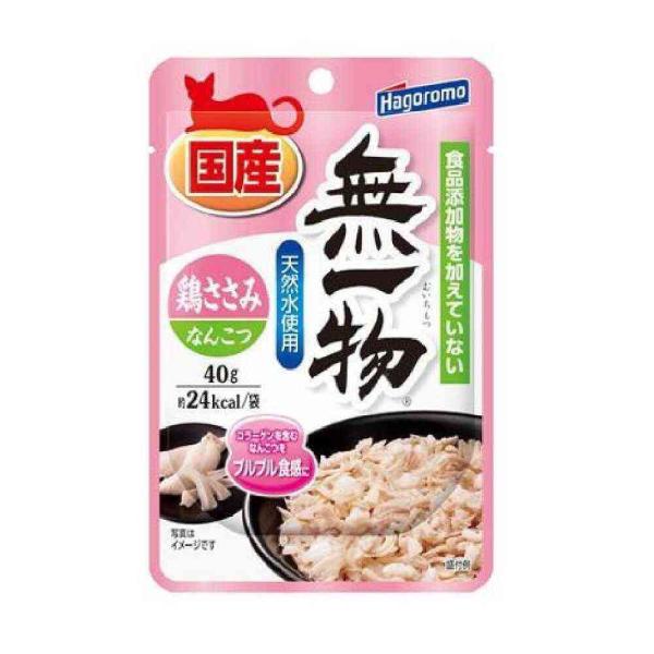 鶏ささみ＆なんこつ本来の旨みをたっぷり味わえるよう、鶏ささみ＆なんこつと天然水だけで作ったキャットフードです。
