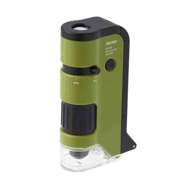 透過型と落射型の機能が一つになった携帯型顕微鏡の上位モデル