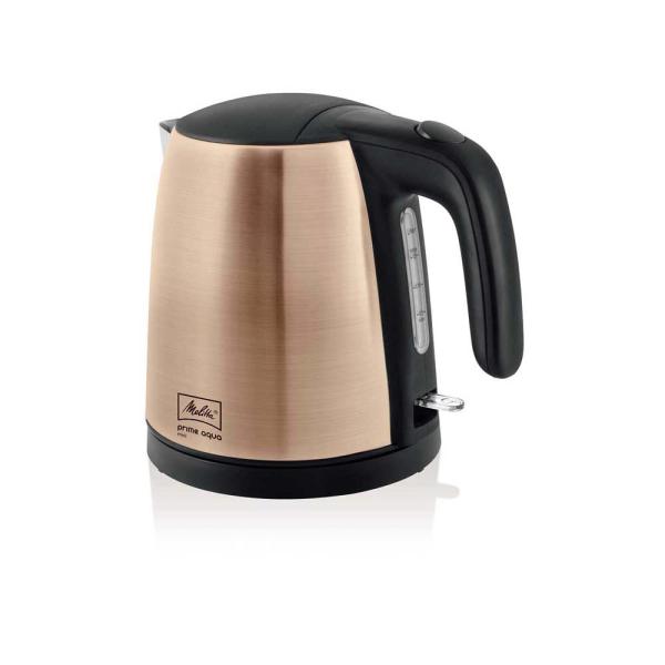 ●人気電気ケトルの新色カッパー　●ステンレスボディーでシンプルなケトル　●片手でラクラク、ワンタッチでフタがオープン　●LEDオンオフスイッチ　●スケーリング付き水槽窓