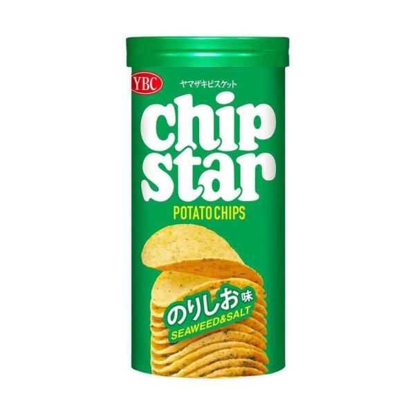 ポテト生地に青のりを練り込んだ風味豊かなチップスター。パリッと軽い食感と噛むほどに青のり風味を感じる後引く味わい。