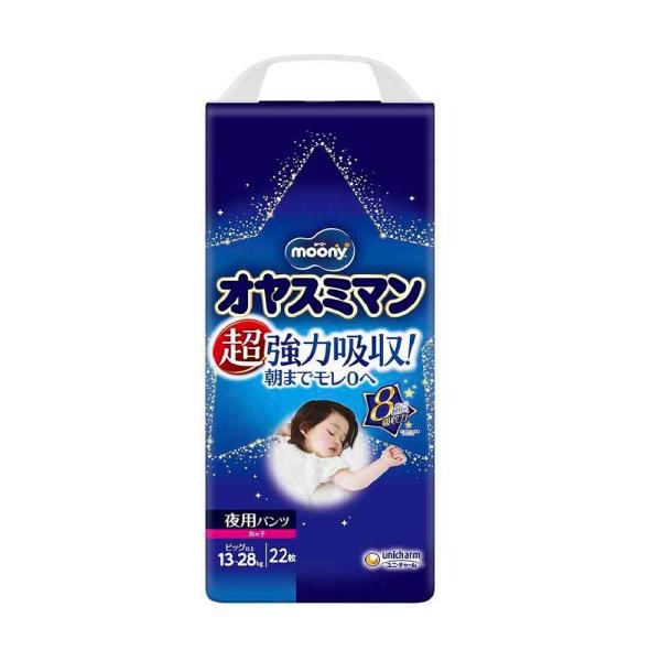 フトンをぬらさず朝まで安心な夜専用おむつ。お子さまは朝までぐっすり眠れます。どんな寝相でも体の動きにあわせてヨレずにキープするので、モレずに安心！お子さまに大人気のキャラクターを採用。喜んではいてくれます。