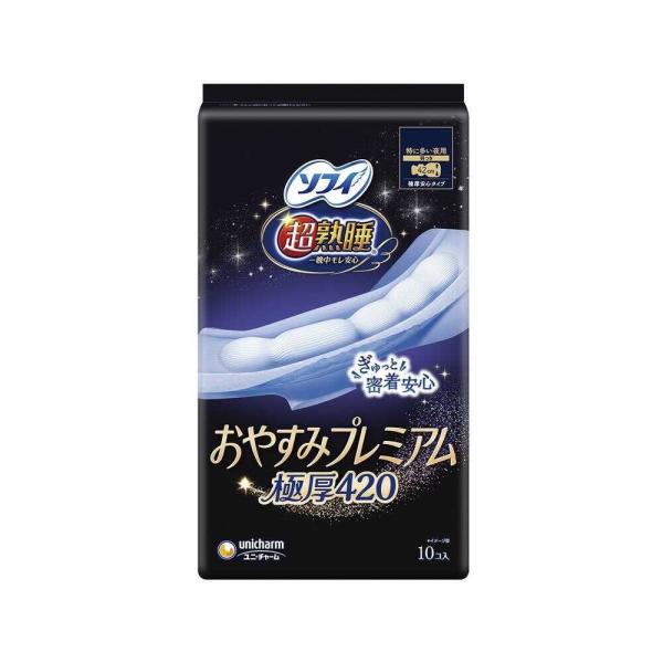 ソフィ超熟睡おやすみプレミアムは極厚クッションがからだにぎゅっと密着してスキマを防ぐから安心、ワンランク上のおやすみへ。
