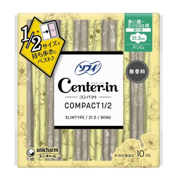 普通のスリムナプキンの１／２※のコンパクトサイズだから、持ち歩きにベスト！※当社製品比　ふっくらと肌にやさしい質感の肌セレブシートを採用。身体のカタチに合わせてフィットする独自構造で、スキマを作らず経血をたっぷり吸収するから、スリムでも安心...