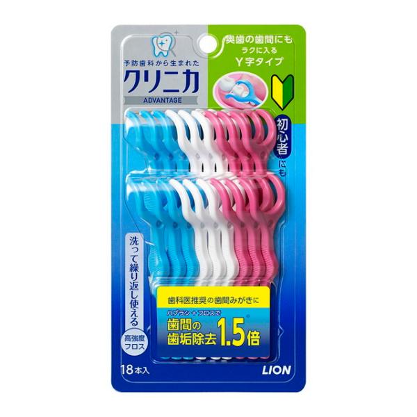 ●歯垢が溜まりやすく、届きにくい奥歯の歯間も手軽に清掃できるＹ字型デンタルフロス。●１２０本のミクロ繊維束（フロス）にたるみをもたせているので、歯面を広く覆い、歯垢を効果的にからめ取る。●握りやすく、口の中で操作しやすいハンドル設計。●洗浄...